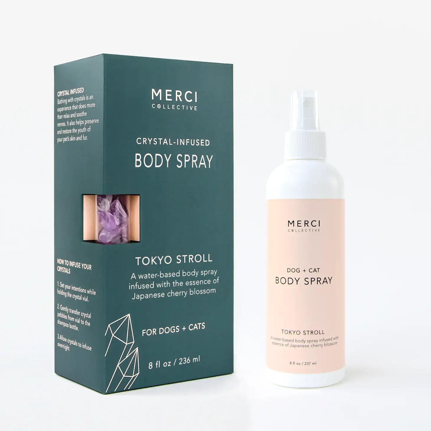 Merci Collective -Crystal Infused Luxury Body Spray Tokyo Stroll Scent ...